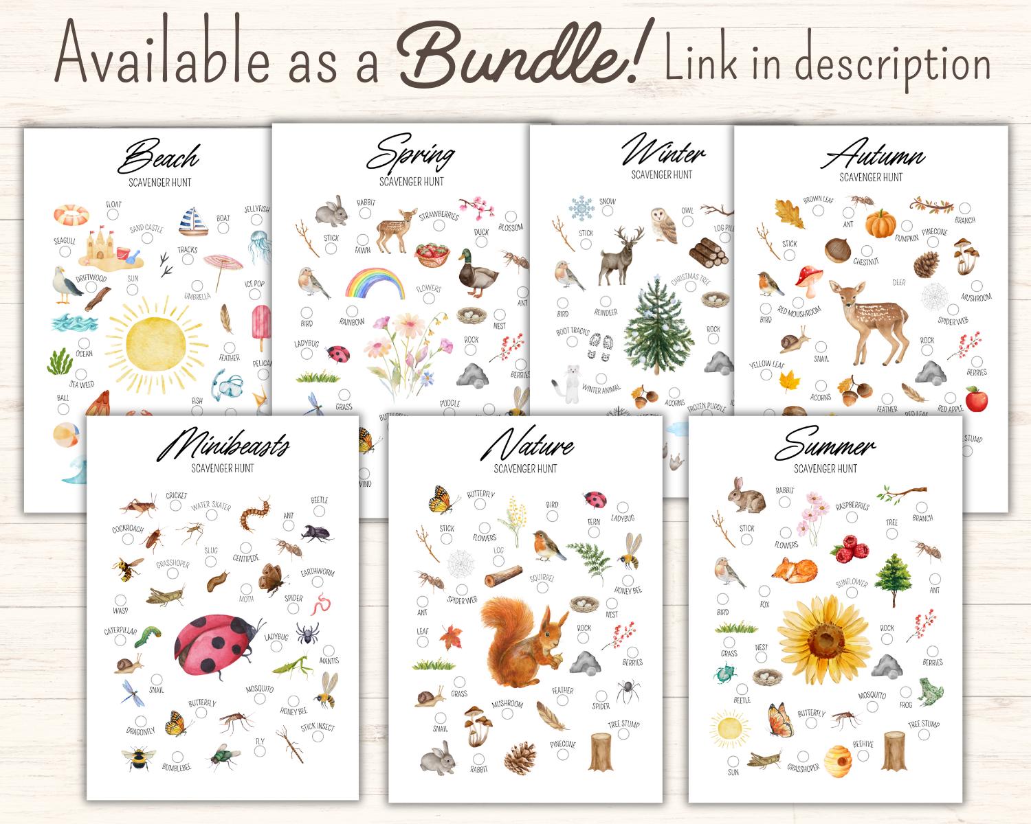 Winter Nature Scavenger Hunt, Winter Unit Study, Outdoor Treasure Hunt ...