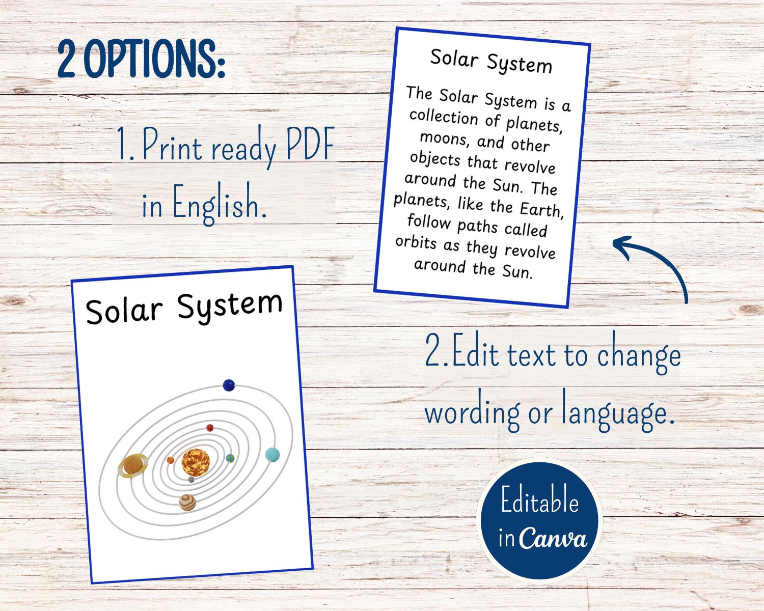 Solar System Activity Pack, Space Unit Study, Solar System Model and ...