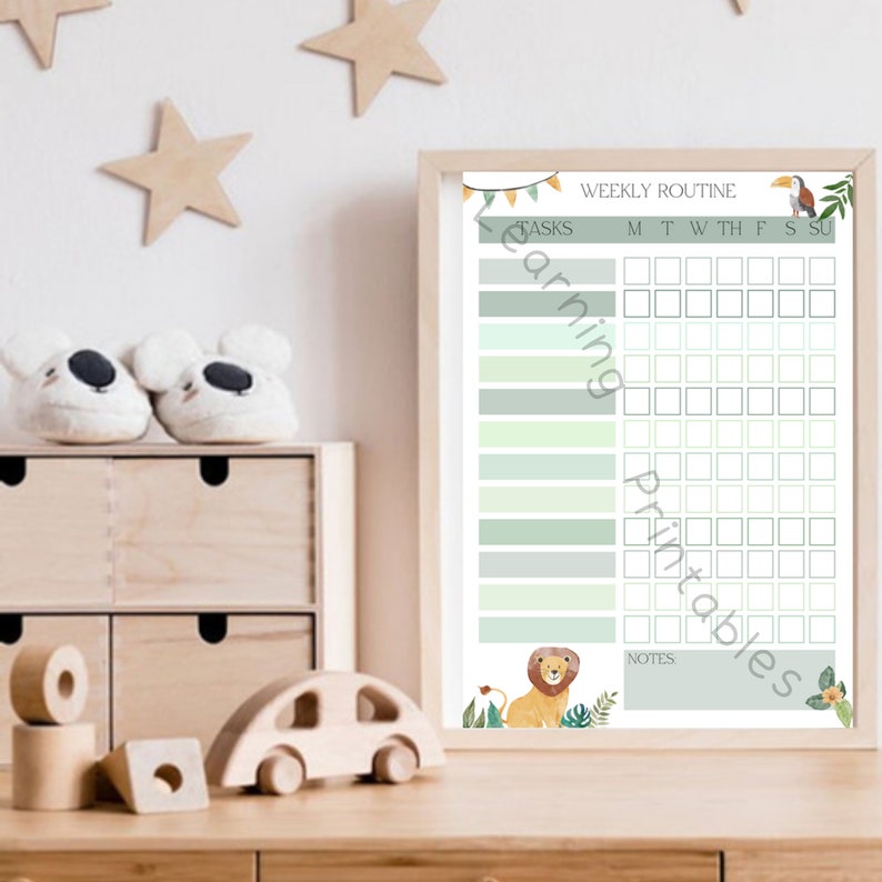 Daily Checklist, Daily Routine, Chore Chart, Chore Chart for Kids ...