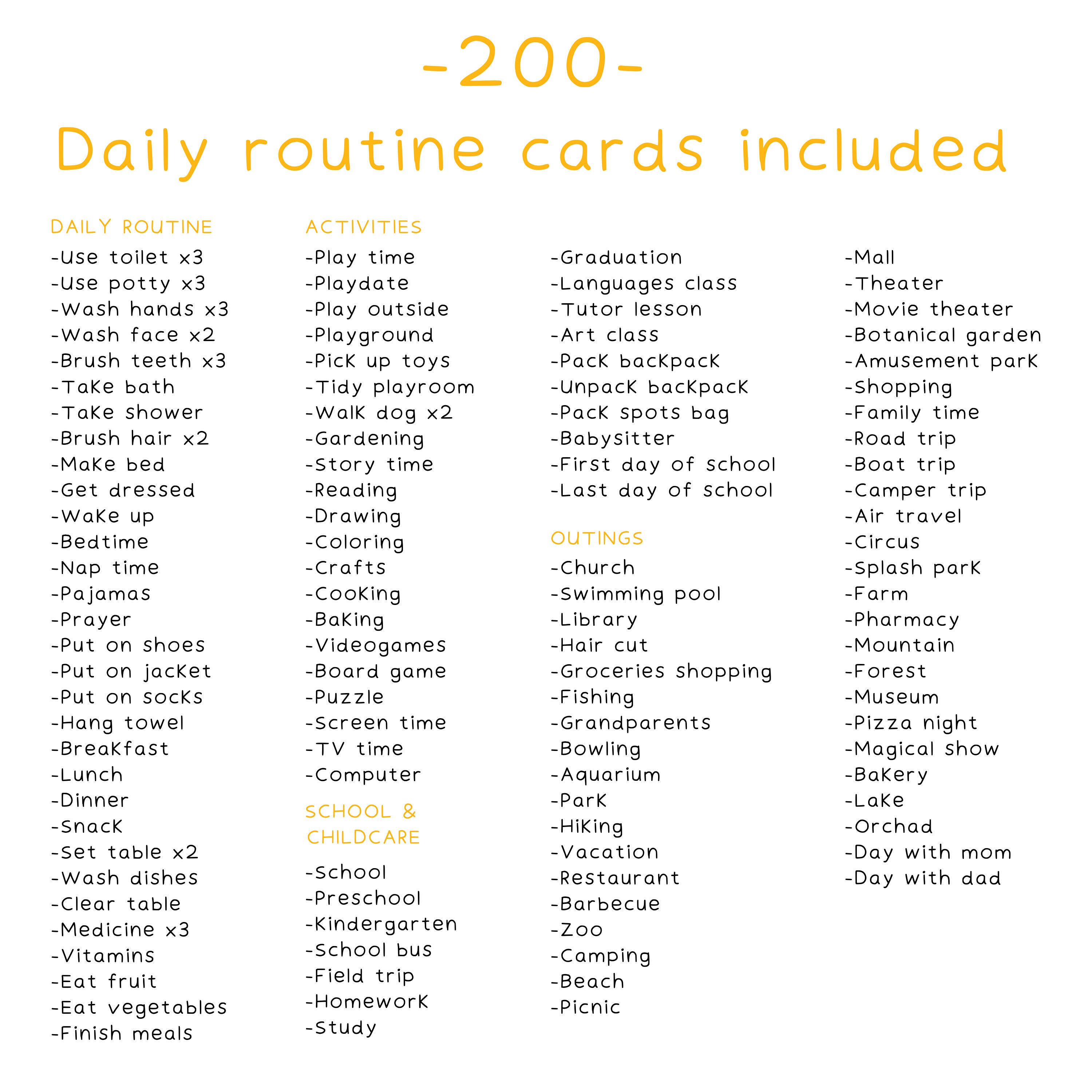 Daily Routine, Chore Chart, Chore Chart for Kids, Homeschool Planner ...