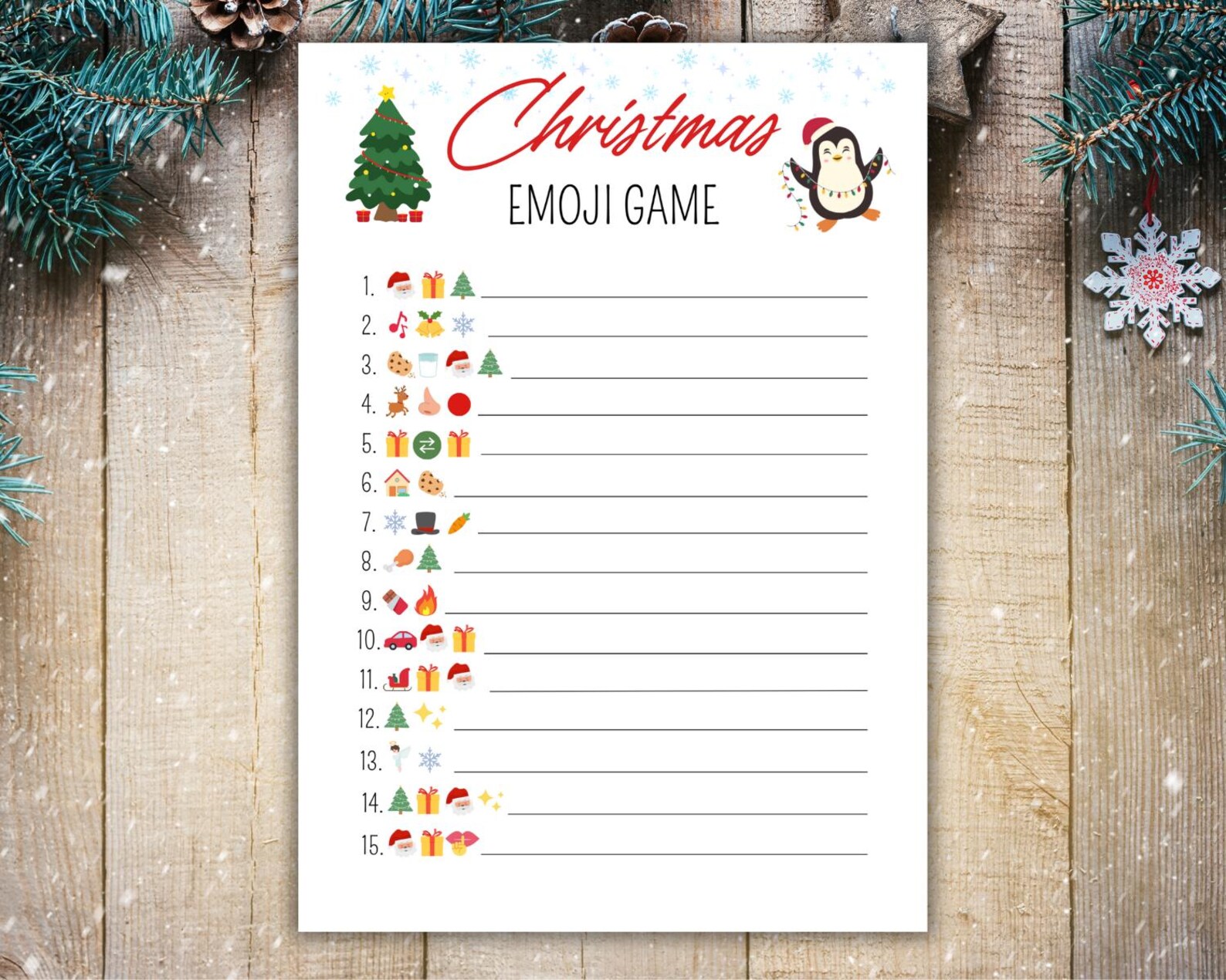 Christmas Emoji Pictionary Game, Christmas Emoji Quiz, Fun Christmas ...