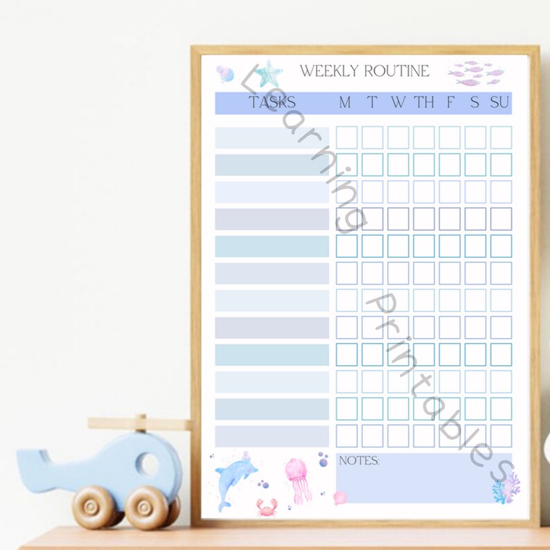 Daily Checklist, Daily Routine, Chore Chart, Chore Chart for Kids ...
