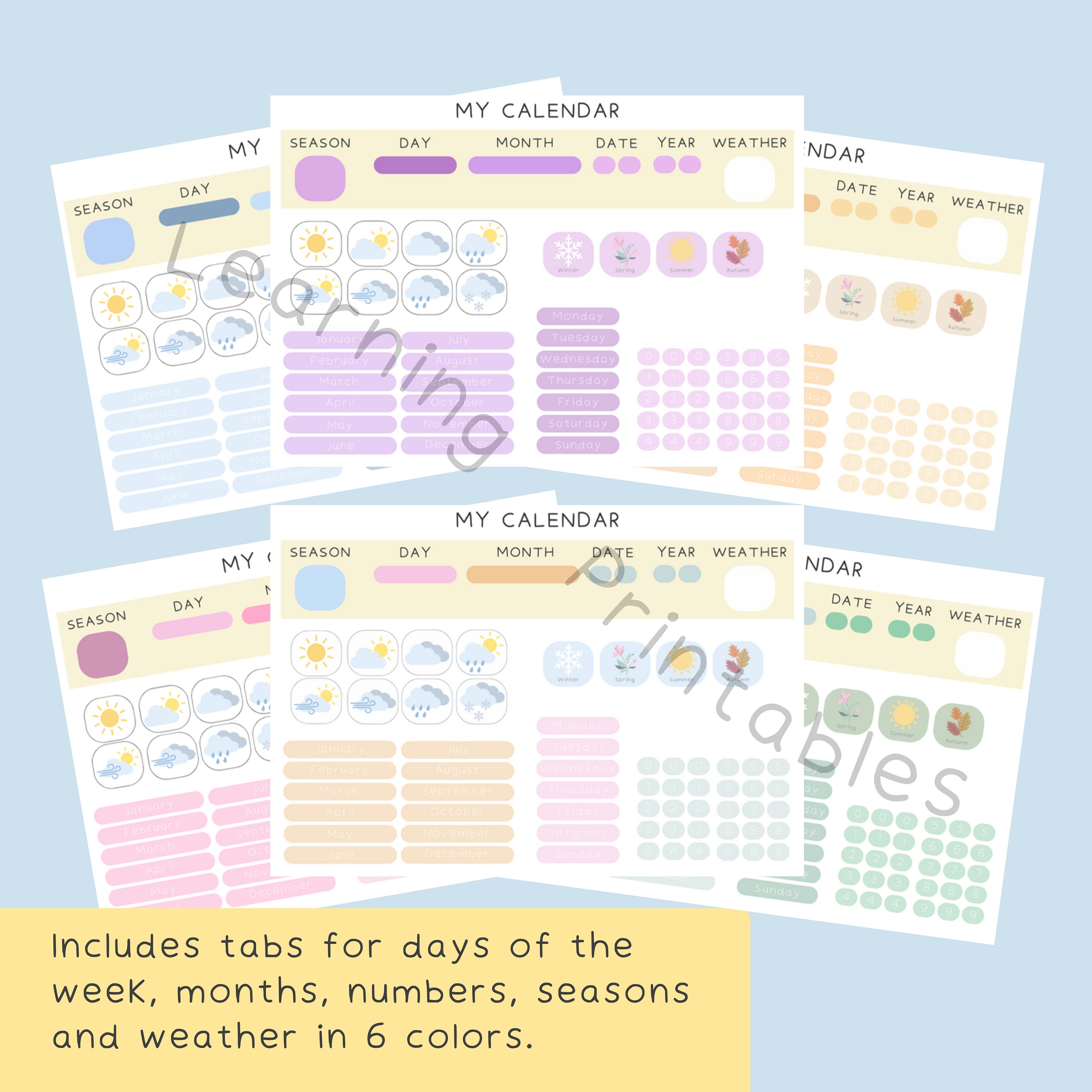 Editable Weather Chart for Kids, Weather Board, Kids Weather, Chore ...