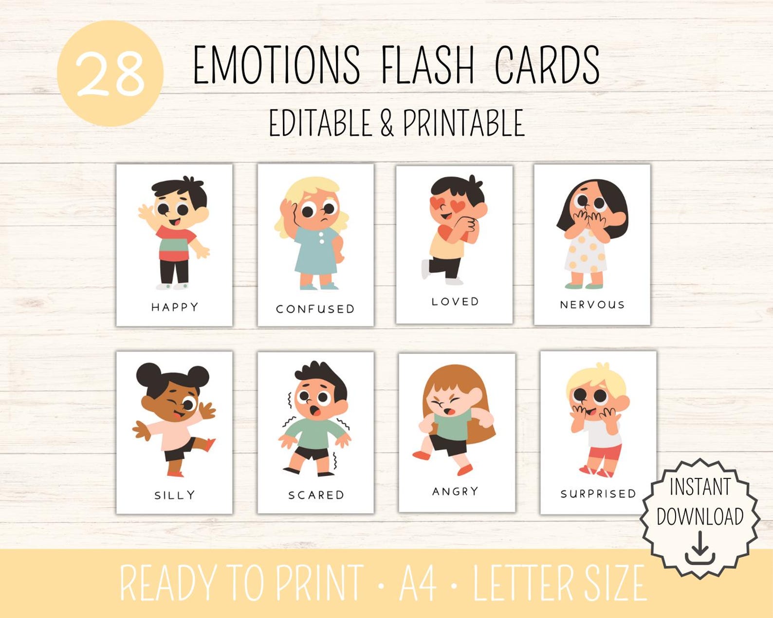 Emotions Flashcards, Emotions Feelings Chart, Emotion Feeling Card ...