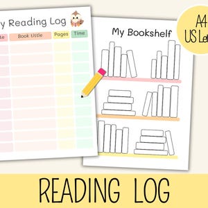 Reading Log for Kids, Book Tracker for Kids, Reading Challenge, Kids ...
