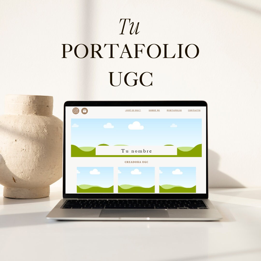 Plantilla portafolio UGC - Etsy México