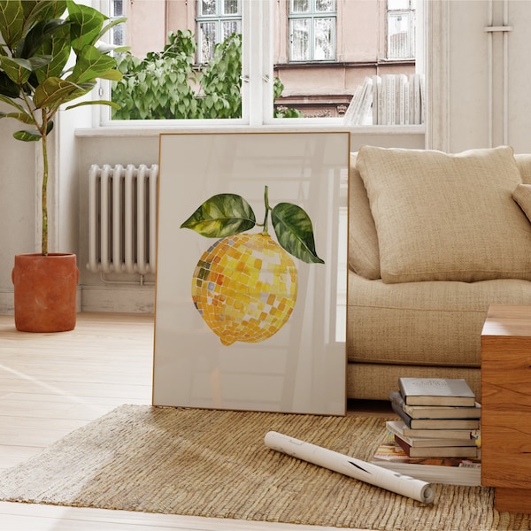 Fruit Disco Ball Print - Etsy