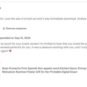 Buen Provecho Print Spanish Bon Appetit Word Kitchen Decor Dining Wall ...