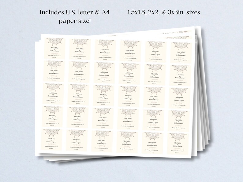 Indian Wedding Favor Tag, Indian Wedding Return Gift, Mehndi Gifts for ...