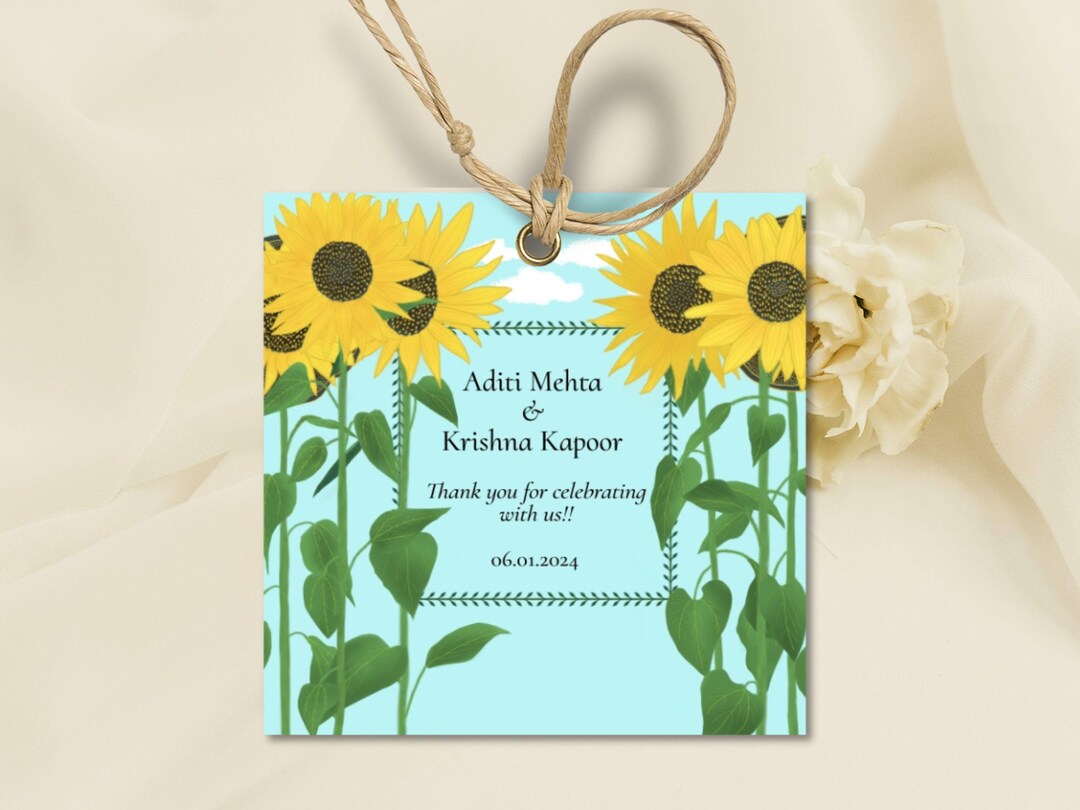 Indian Wedding Favor Tag, Indian Return Gifts, Thank You Favor Tags ...