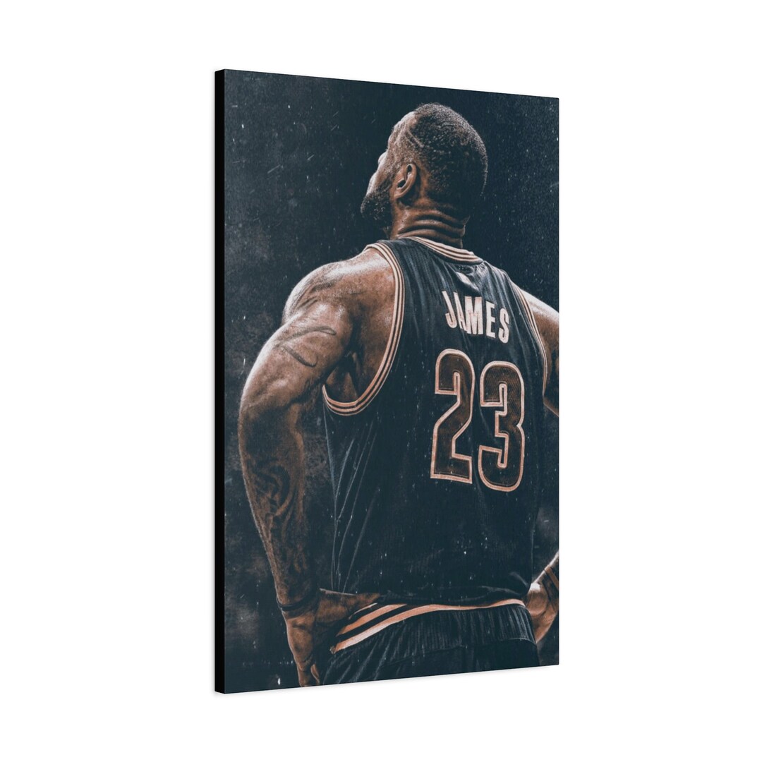 Lebron James Classic Canvas Basketball Wall Art - Etsy