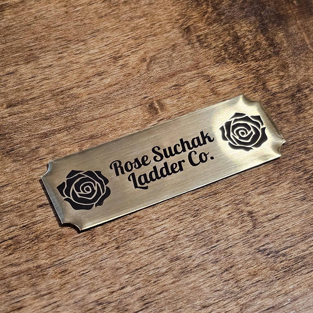 Rose Suchak Ladder Co. Plate With Adhesive Backing - Etsy