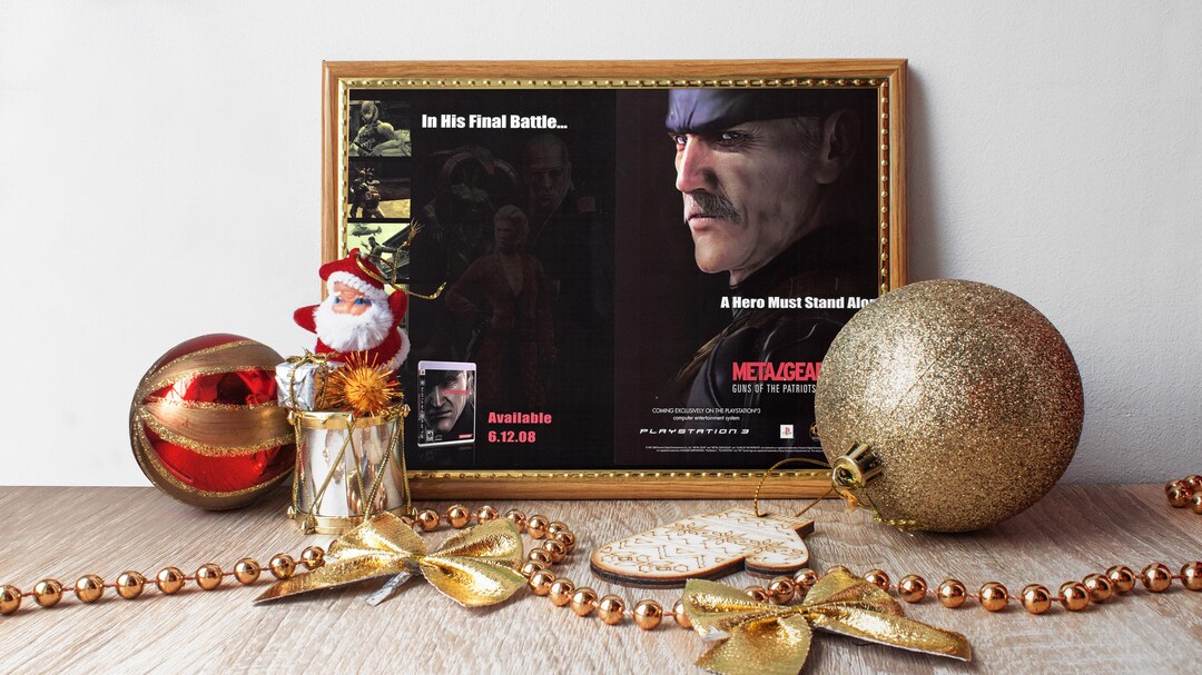 Metal Gear Solid 4 Pre-release Poster Print, 18x12 High-quality Art for ...