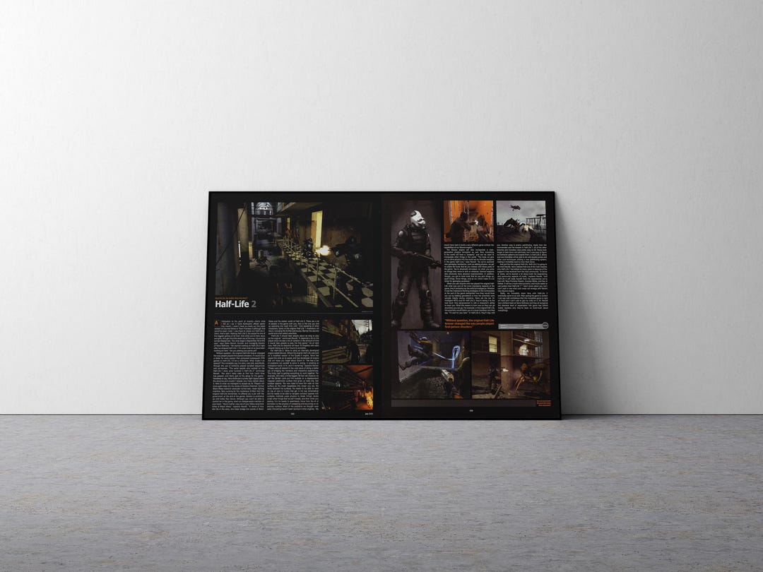Half Life 2 Magazine Video Game Rolled Poster 24x16 Professional Paper ...