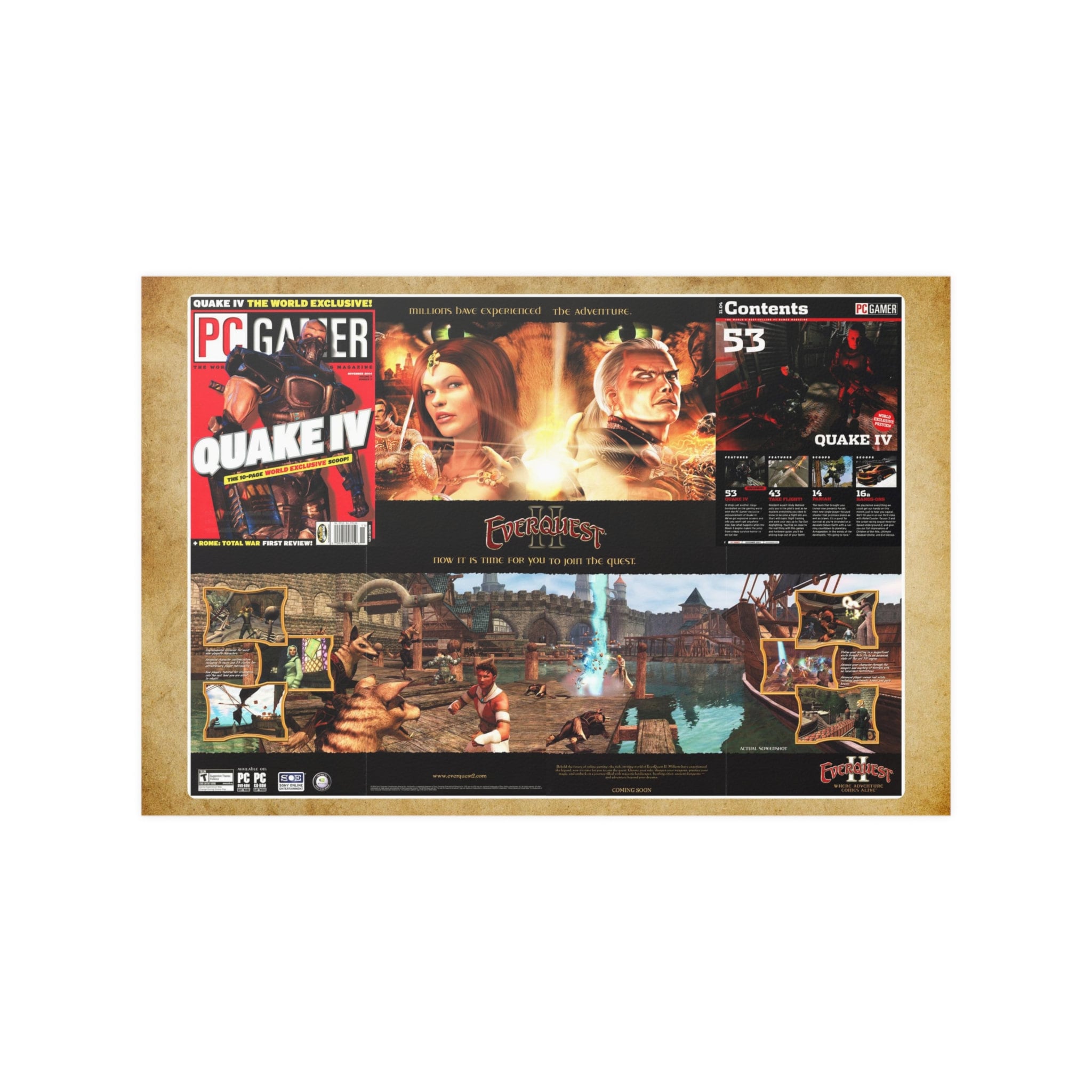 Everquest 2 Magazine Wall Art Poster Ad 36x24 PC Gamer Gift - Etsy