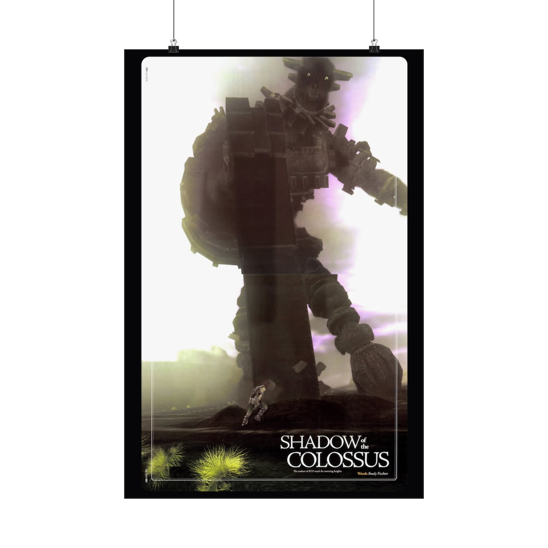 Shadow of the Colossus Video Game Poster 20x30 Old School - Etsy