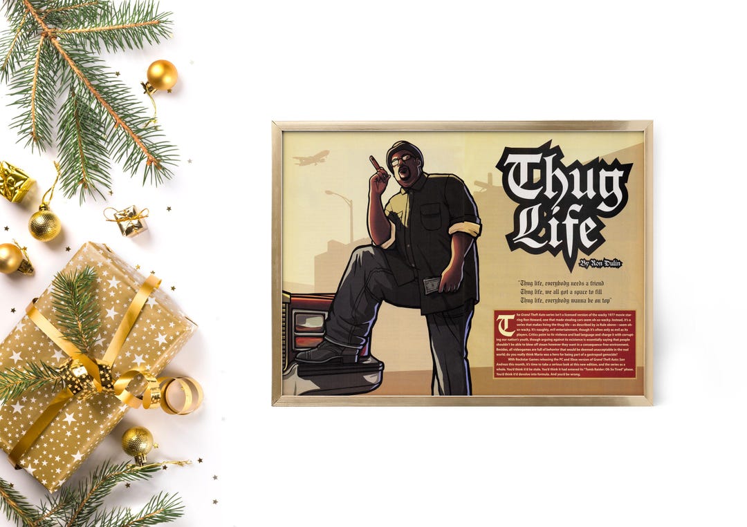 Grand-theft-auto-thug-video-game Poster 18x12 Professional Quality Old ...