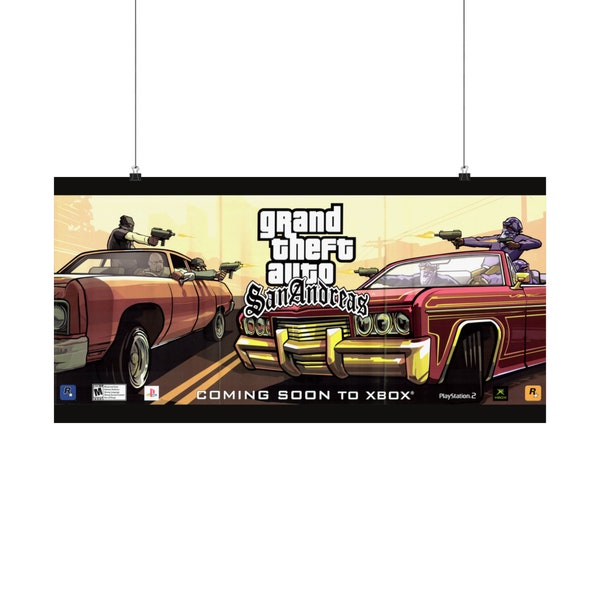 Grand Theft Auto San Andreas Poster - Etsy