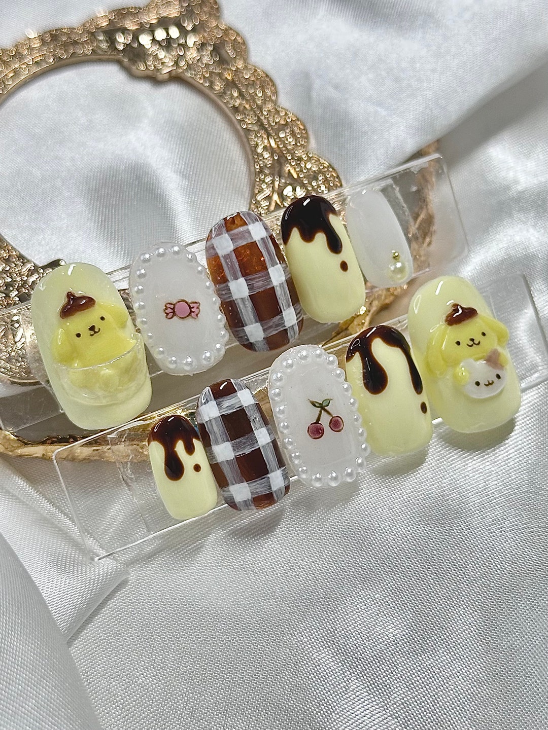 Pom Pom Purin / Sanrio / Kawaii Nail - Etsy