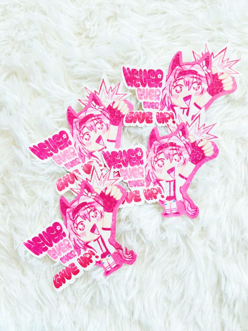 Haru Urara Never Ever Ever Give Up! Floral Uma Musume Sticker - Etsy