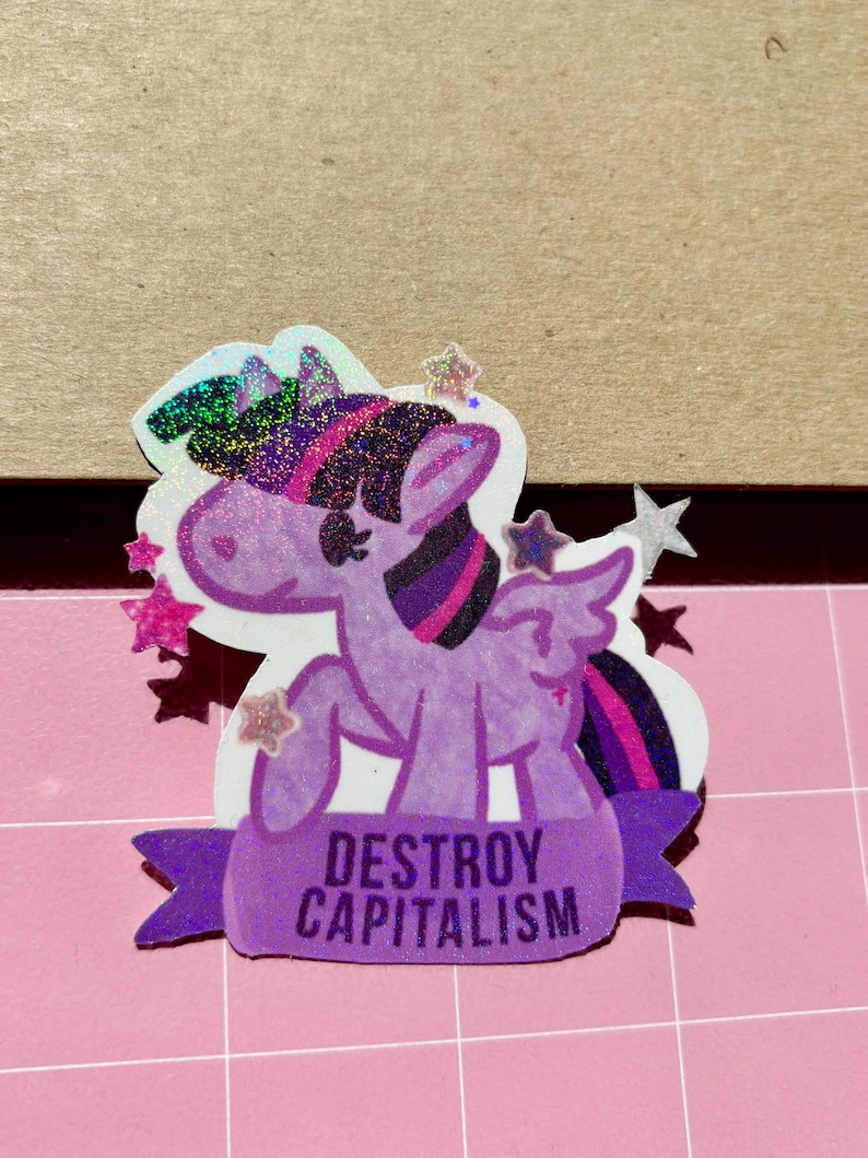 Anti-capitalist My Little Pony Stickers - Etsy