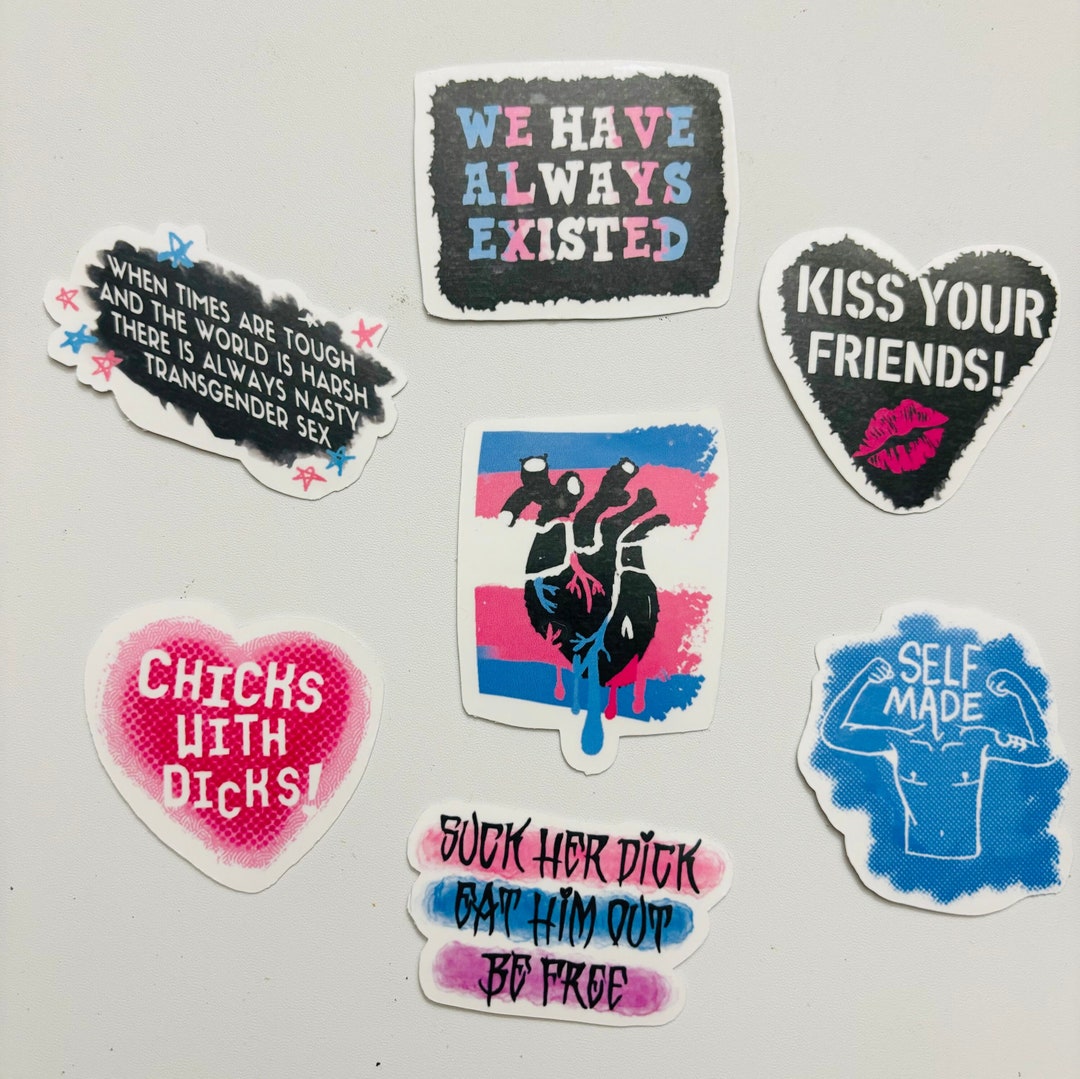 Transgender Street Heart Sticker Pack - Etsy