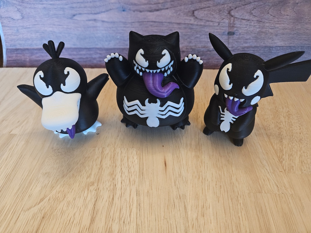 Venom Pokemon 3D Printed Pikachu Snorlax Psyduck - Etsy
