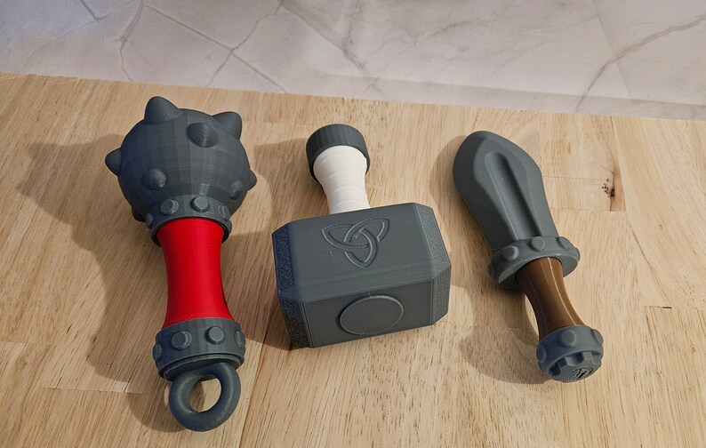 Baby's First Sword Thor Hammer Mace Rattle Toy - Etsy