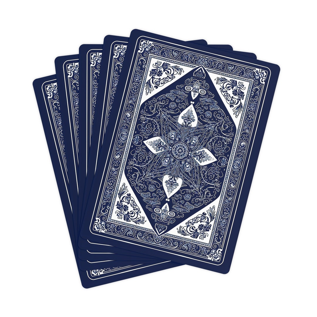 Custom Poker Cardsblue Classic Casino Poker Player Cards Deckcards ...