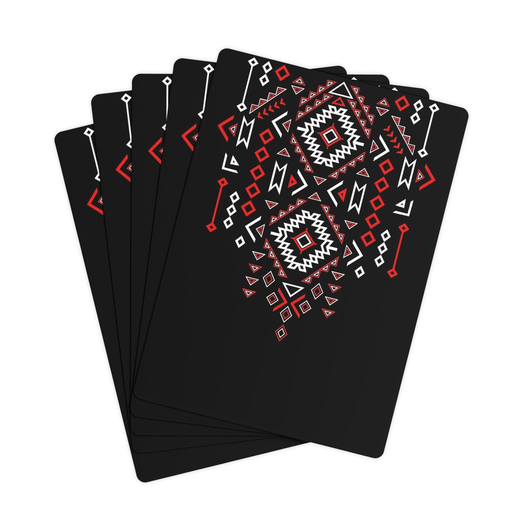 Custom Poker Cards Vintage Tribal Dark Academia Navajo Poker Cards ...