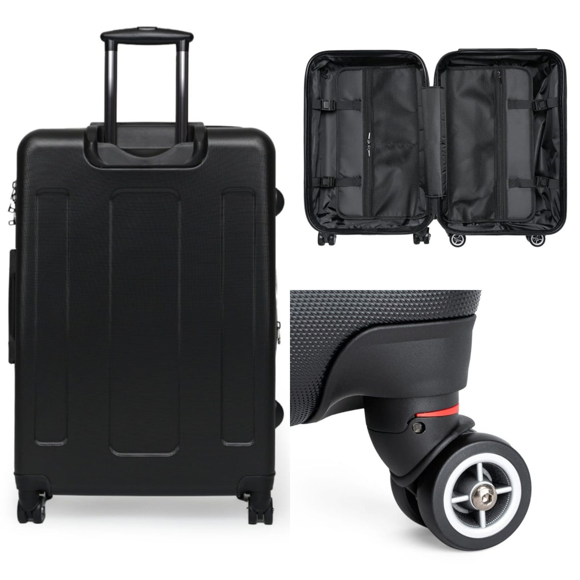 Hard Shell Blush Pink and Gold Vintage Baroque Suitcase Large Lockable ...