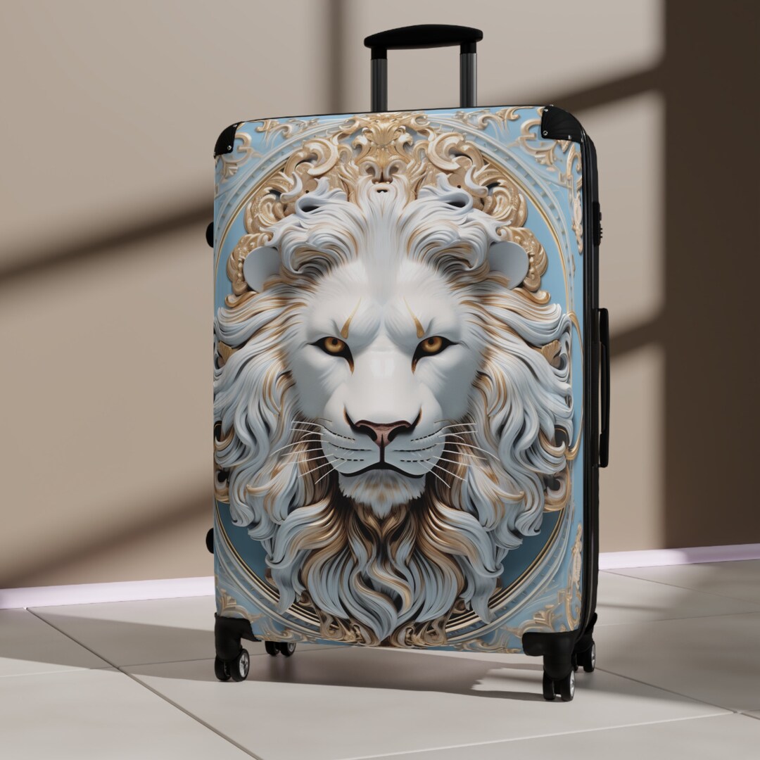 Hard Shell Regal Lion Portrait Suitcases 3-size Set: Built - Etsy