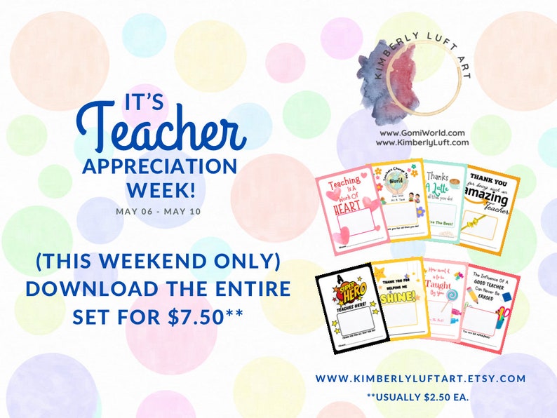 Teacher Appreciation Bundle: Teacher Appreciation Gift Card Holder ...