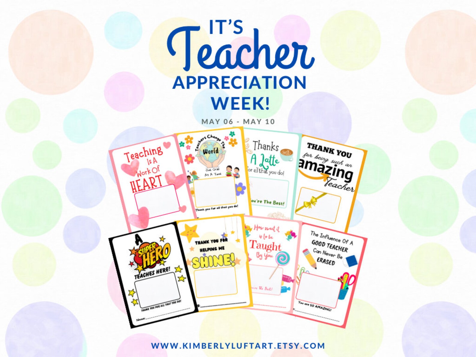 Teacher Appreciation Bundle: Teacher Appreciation Gift Card Holder ...