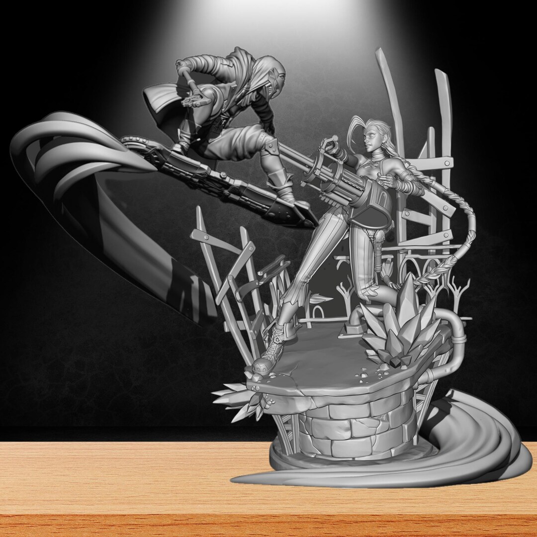 Jinx Figur – Arcane -League of Legends – LOL – 12K 3D-Druck – Premium ...