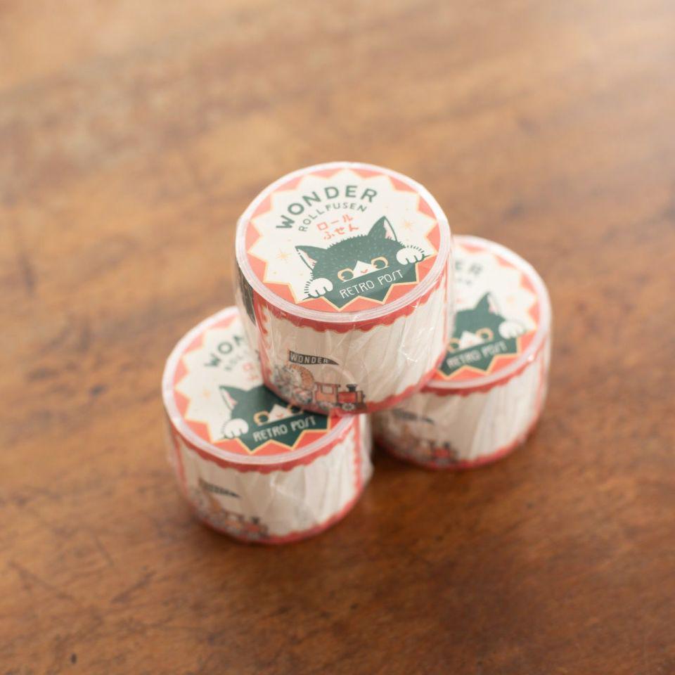 WONDER RETRO MAIL Sticky Notes Roll | Circus, Cats, Vintage, Memo ...