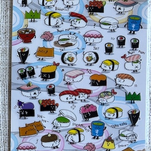 Funny Sushi Emoji Stickers by Mind Wave | Stationery, Journaling, Bujo ...