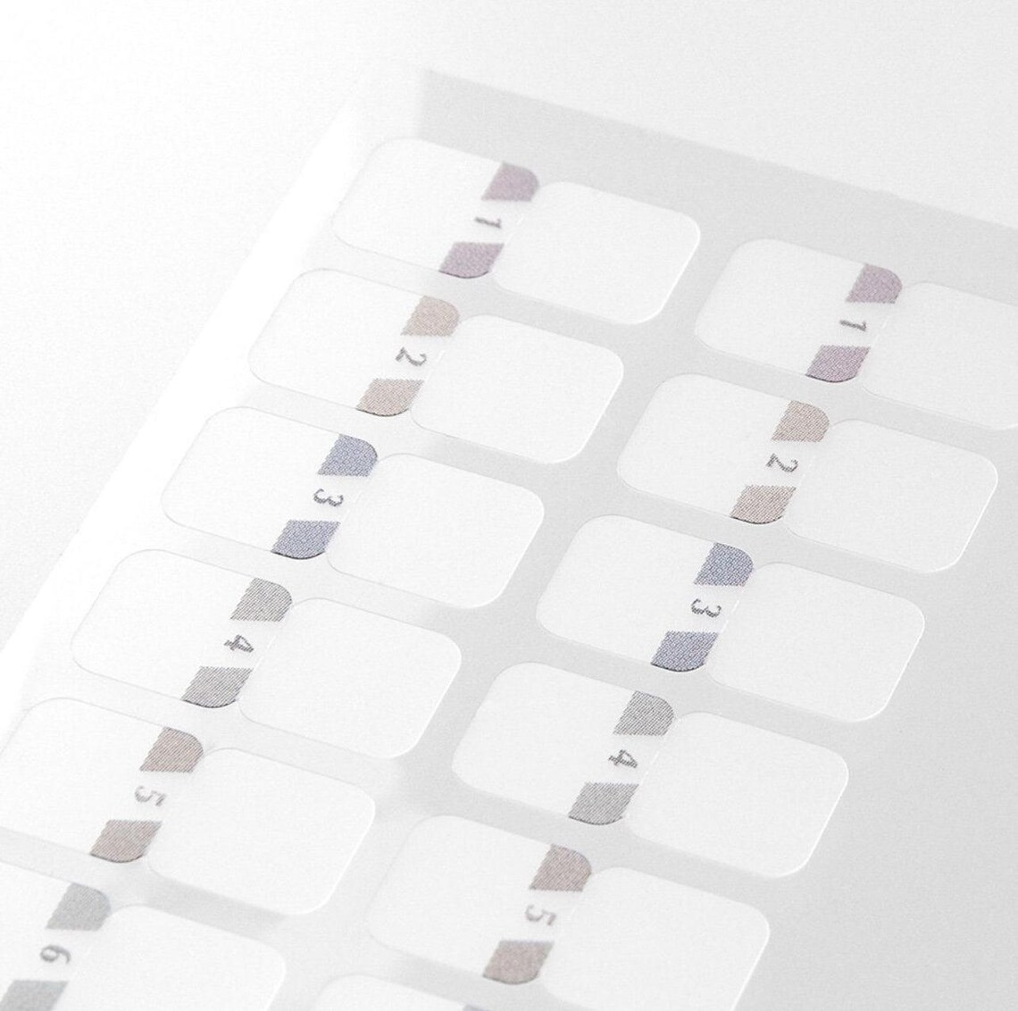 MIDORI INDEX TABS - Gray | Removable, Chiratto, Planners, Journals ...