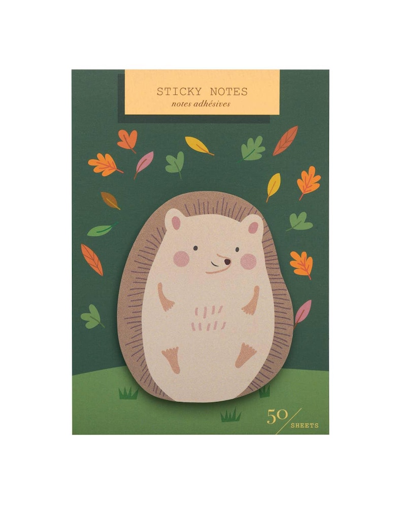 HEDGEHOG STICKY NOTES (mini) by Girl of All Work, Animals, Forest ...