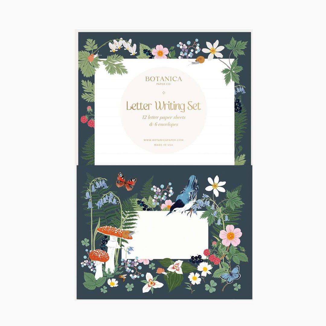 WOODLAND LETTER SET by Botanica Paper Co. | Flowers, Nature, Garden ...