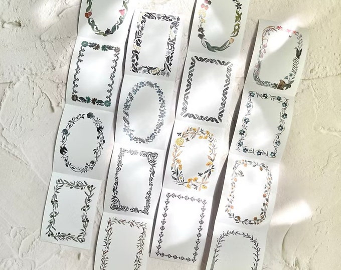 Pion - "frame" Write-on, Tear Sheet Paper Tape | Flowers, Borders ...