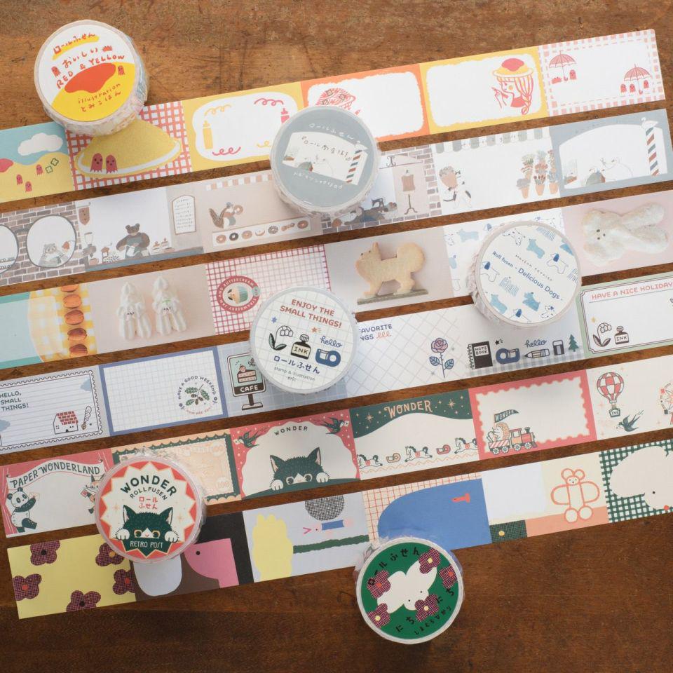 WONDER RETRO MAIL Sticky Notes Roll | Circus, Cats, Vintage, Memo ...