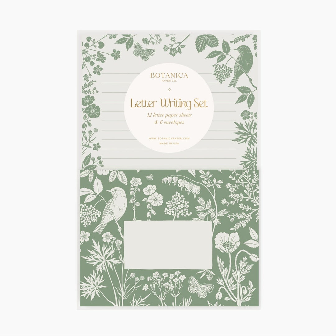 Botanica Paper Co. "meadow" Letter Writing Set | Correspondence ...