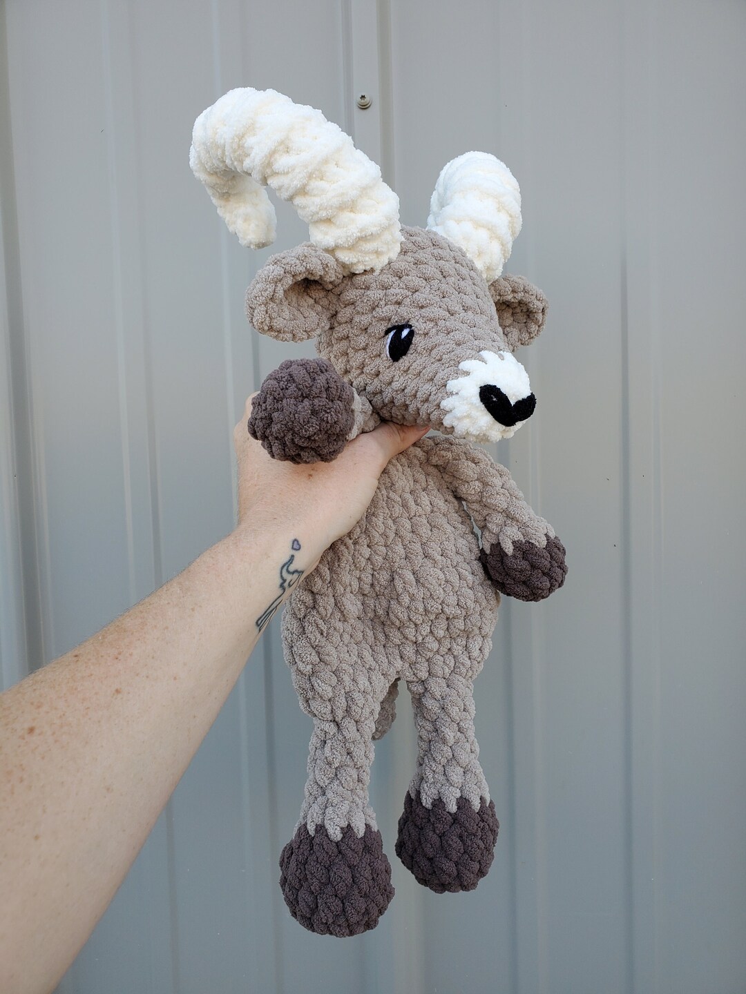Made to Order - Bighorn Sheep Snuggler - Plush Ram Emotional Support ...