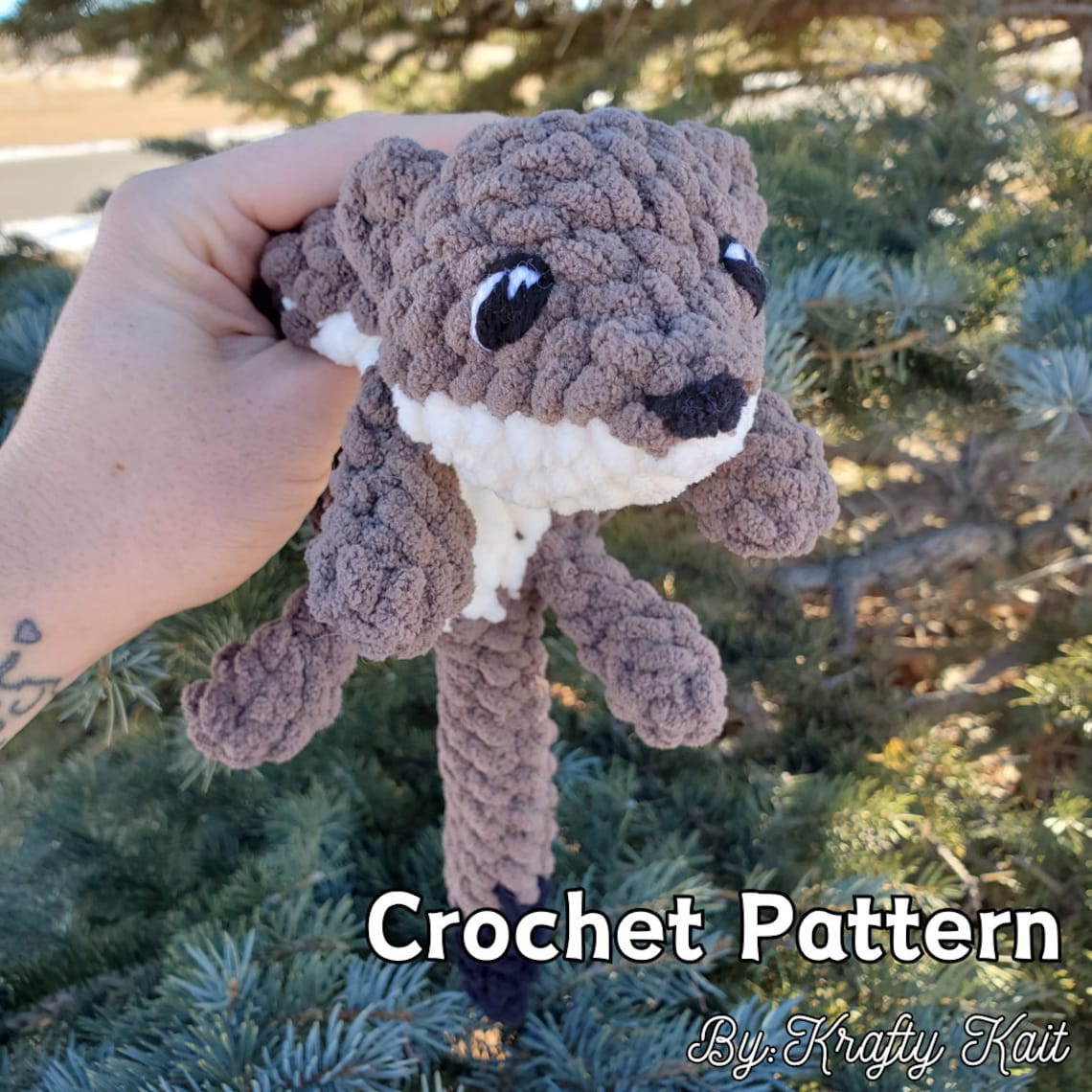 Crochet PATTERN: No-sew Weasel Snuggler - Etsy