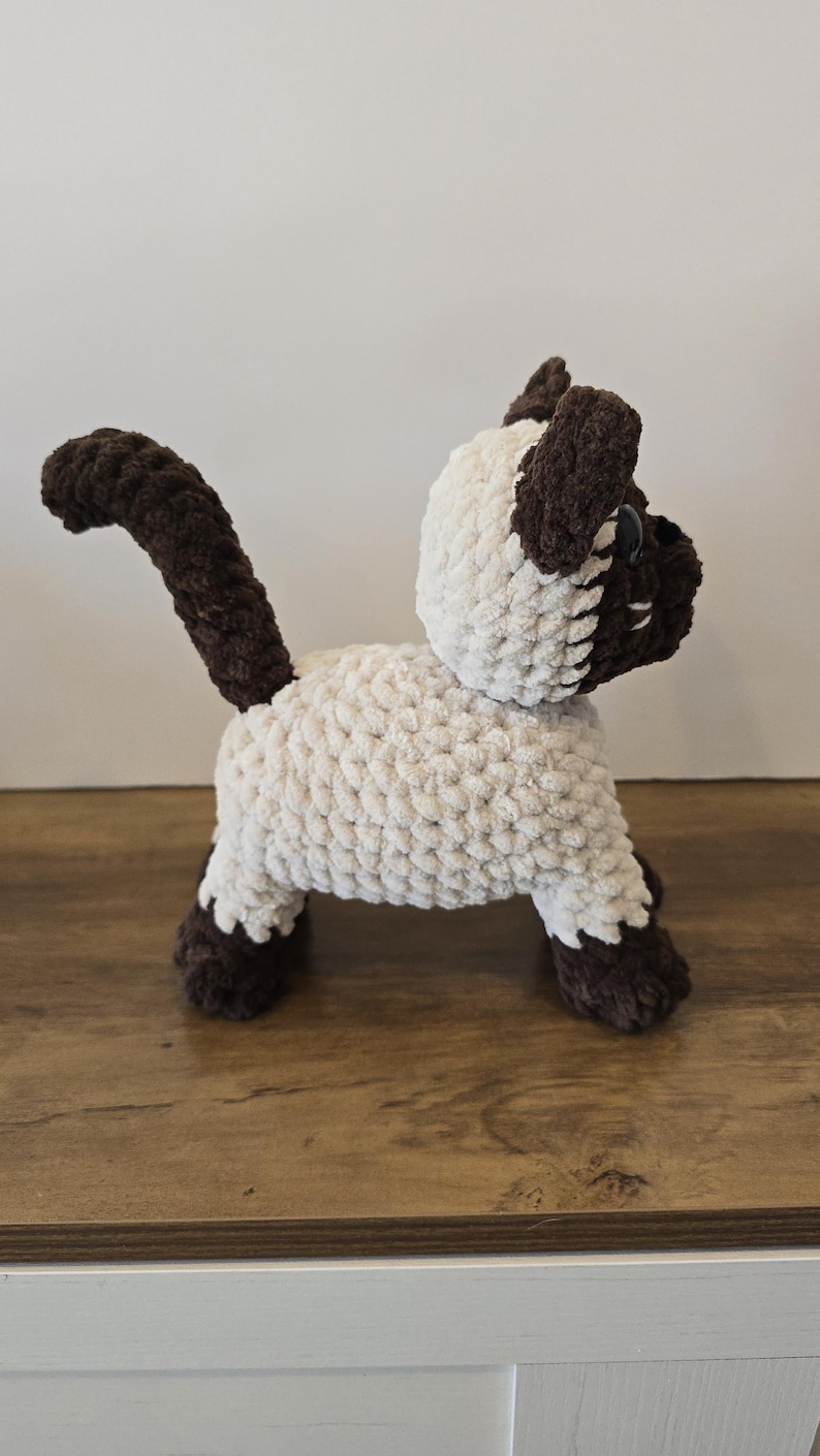 Crochet PATTERN: Standing Kitty - Siamese Tabby Tuxedo Solid Cat ...