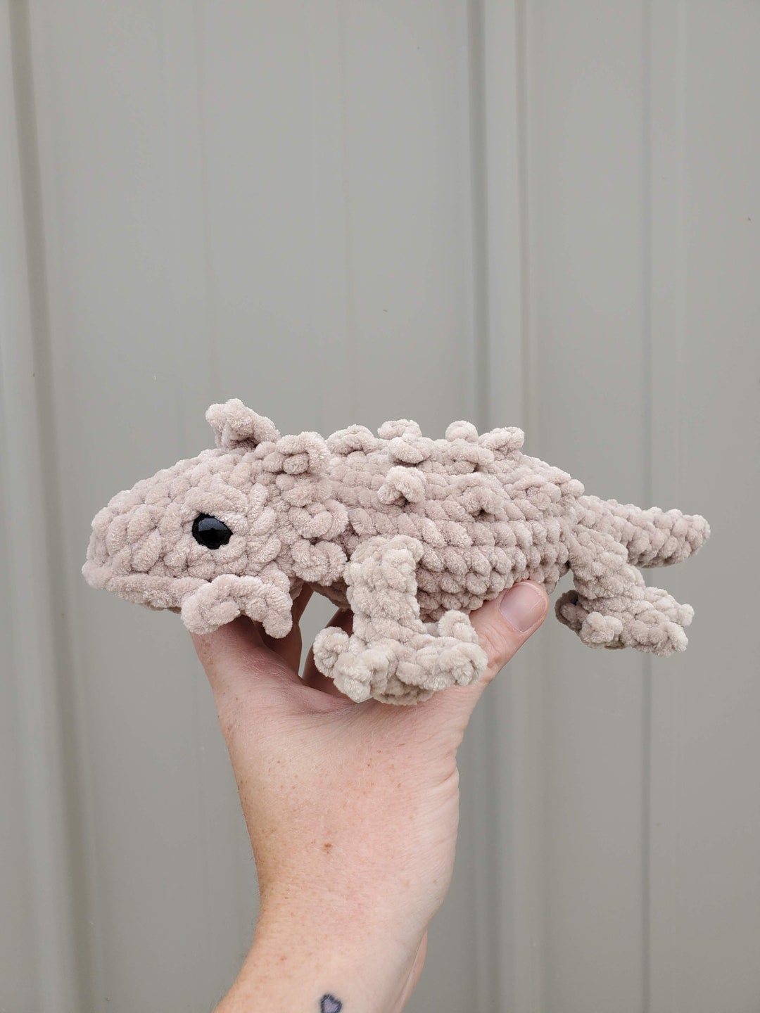 Horned Lizard Plushie Handmade Horned Frog Horny Toad Stuffed Animal - Etsy