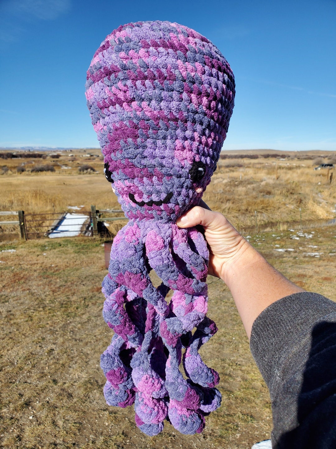 Giant Octopus Plushie Emotional Support Snuggler - Etsy