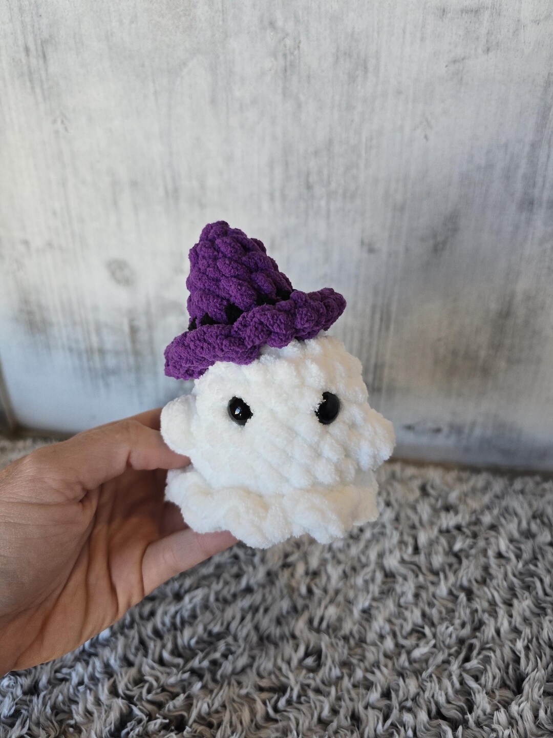 Witch Hat Ghost Plushie Witchy Ghost Stress Ball Halloween Decoration ...