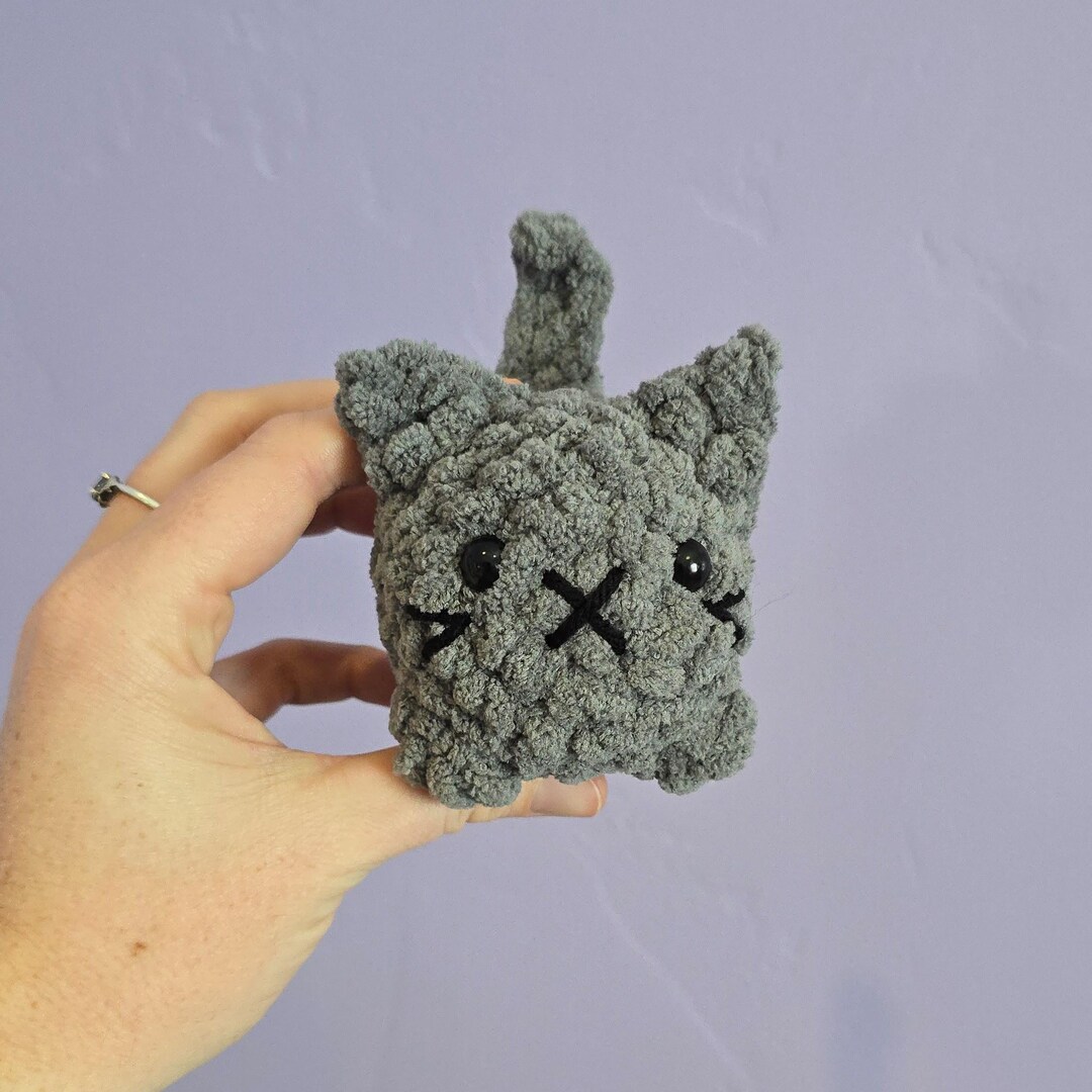 Tiny Loaf Cat Plushie - Squishy Kitten Stress Ball Stuffed Animal ...